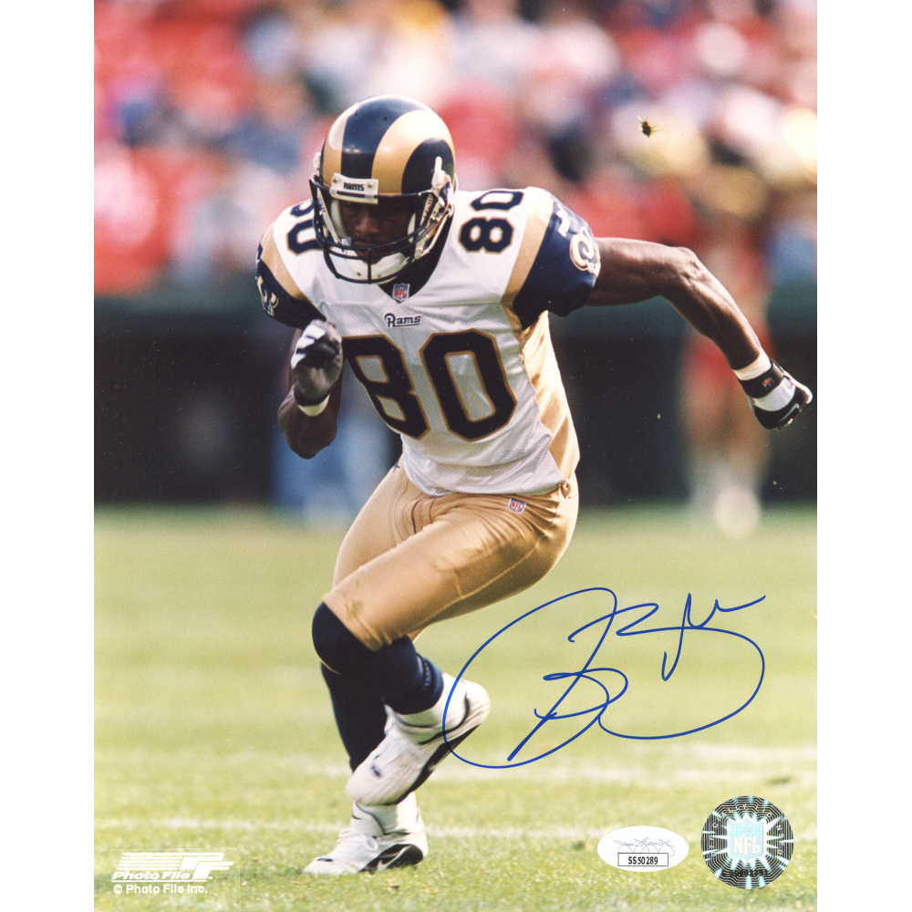 Isaac Bruce Signed Rams 8x10 Photo (JSA COA) | Pristine Auction