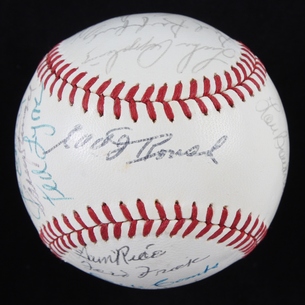 Hall of Famers Signed Baseball Signed by (22) with Frankie Frisch, Joe ...