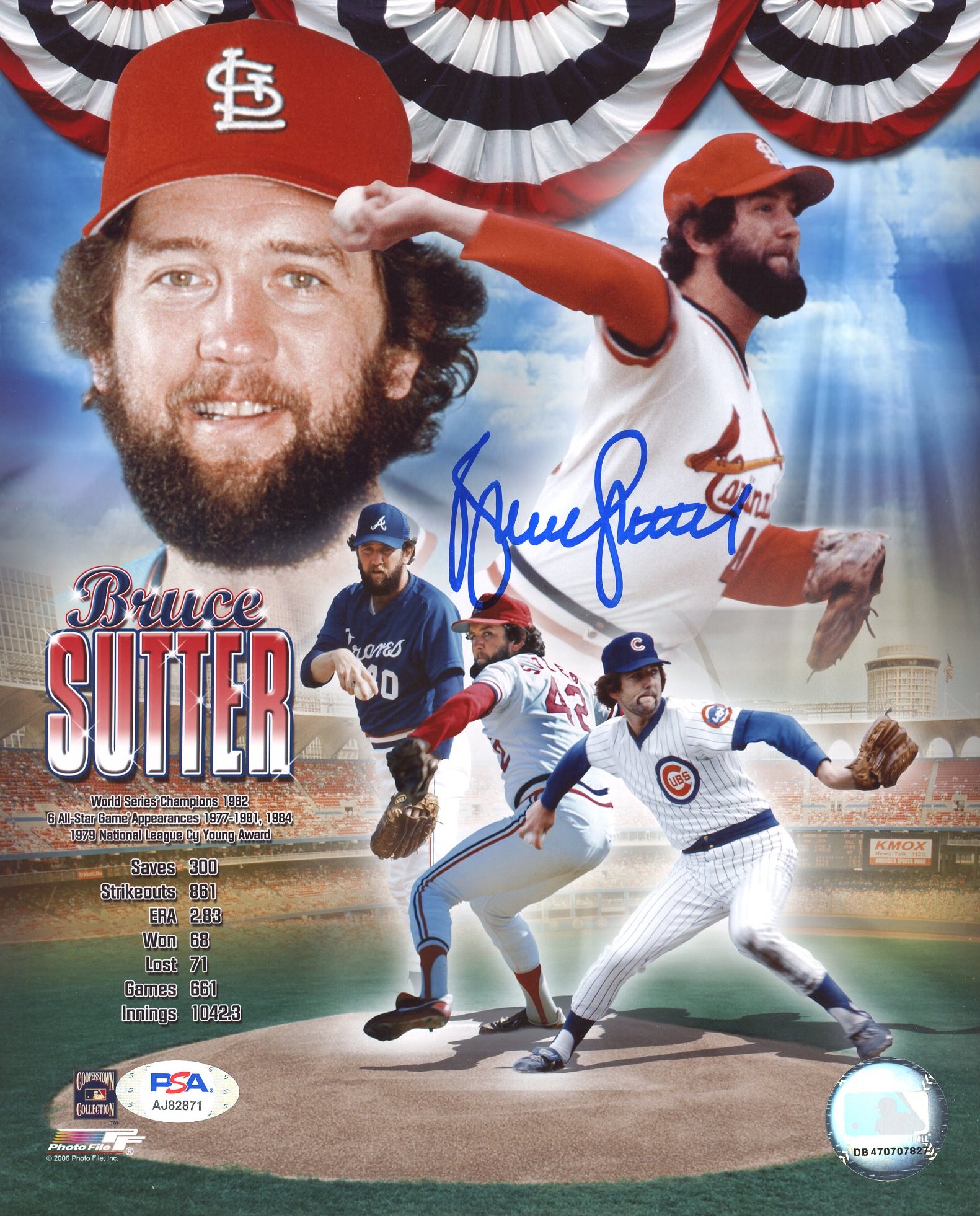 Bruce Sutter Signed 8x10 Photo (PSA COA) | Pristine Auction