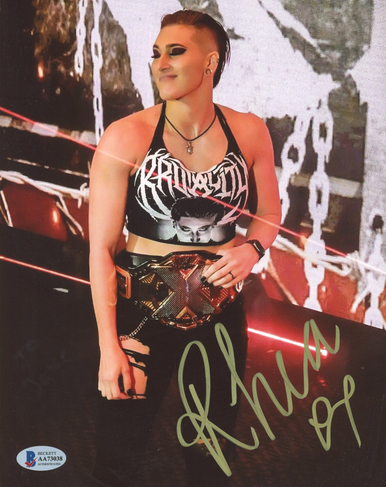 Rhea Ripley Signed 8x10 Photo (Beckett COA) | Pristine Auction