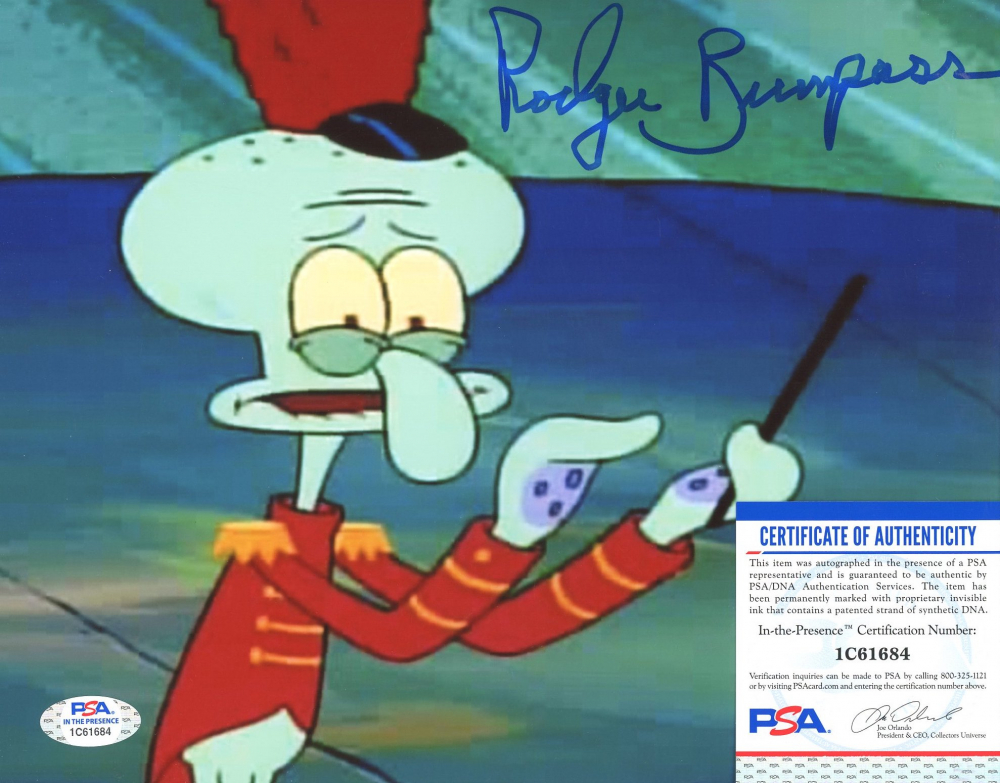 Rodger Bumpass Signed "SpongeBob SquarePants" 8x10 Photo (PSA ...