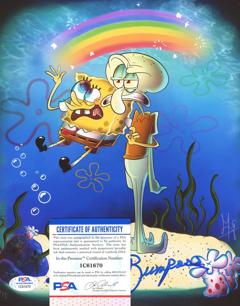 Rodger Bumpass Signed "SpongeBob SquarePants" 8x10 Photo (PSA ...