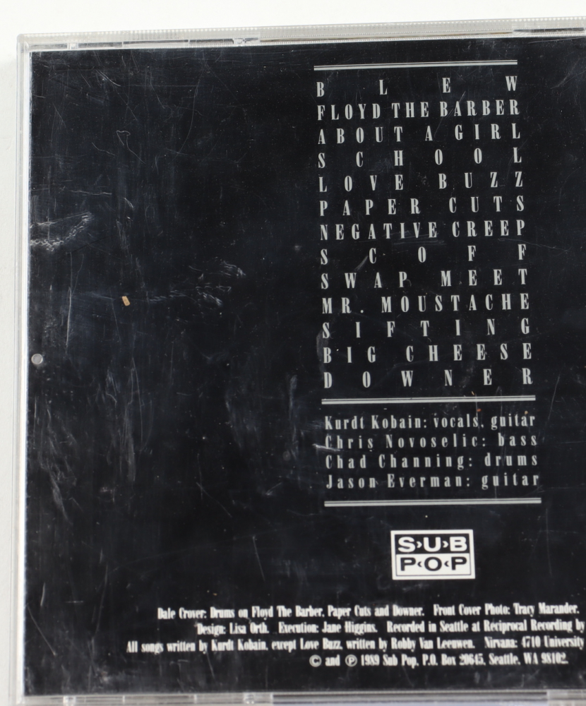 Krist Novoselic Signed Nirvana "Bleach" CD Album (JSA) (See Description ...