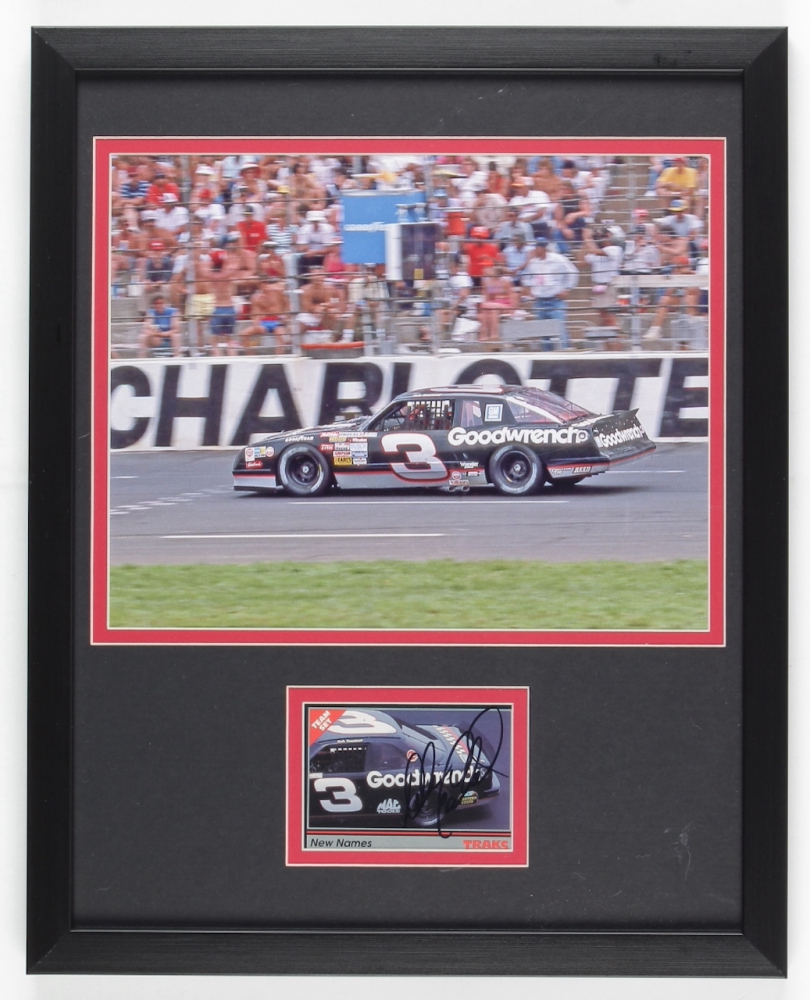 Dale Earnhardt Signed 12x15 Custom Framed Card Display (JSA COA ...