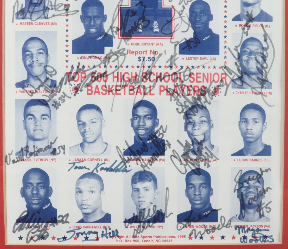 1995-96 Top 500 High School Senior Basketball Players 12x15 Custom ...