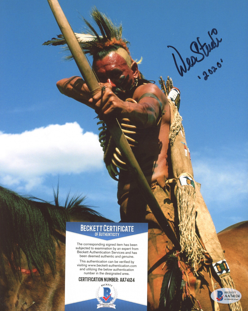 Wes Studi Signed "The Last of the Mohicans" 8x10 Photo Inscribed "2020" (Beckett COA) | Pristine ...