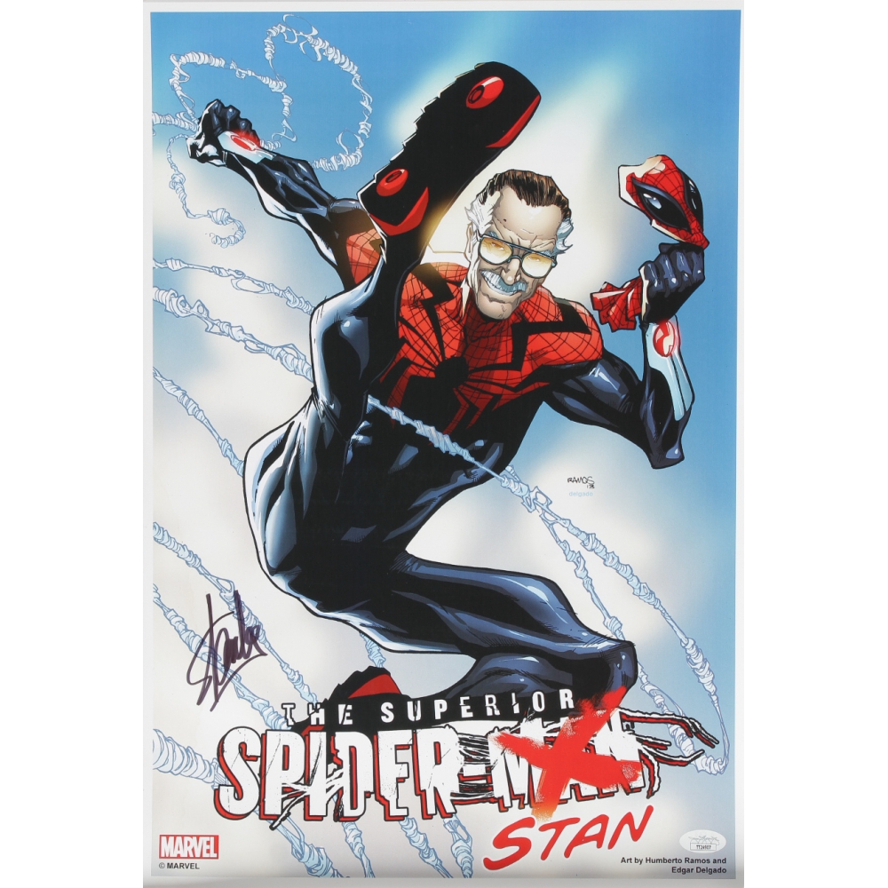 Stan Lee Signed 11x17 "The Superior Spider-Stan" Art Print (JSA COA ...