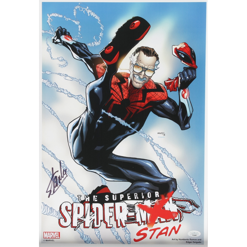Stan Lee Signed 11x17 "The Superior Spider-Stan" Art Print (JSA COA ...