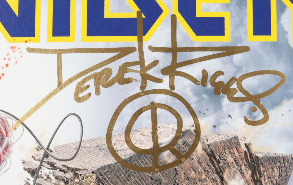 Derek Riggs Signed "Iron Maiden - Somewhere Back In Time The Best Of ...