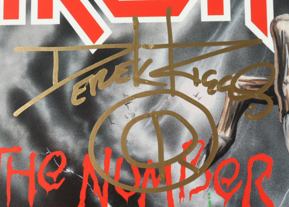 Derek Riggs Signed "Iron Maiden - The Number of the Beast" Vinyl Record ...