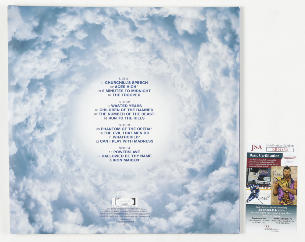 Derek Riggs Signed "Iron Maiden - Somewhere Back In Time The Best Of ...