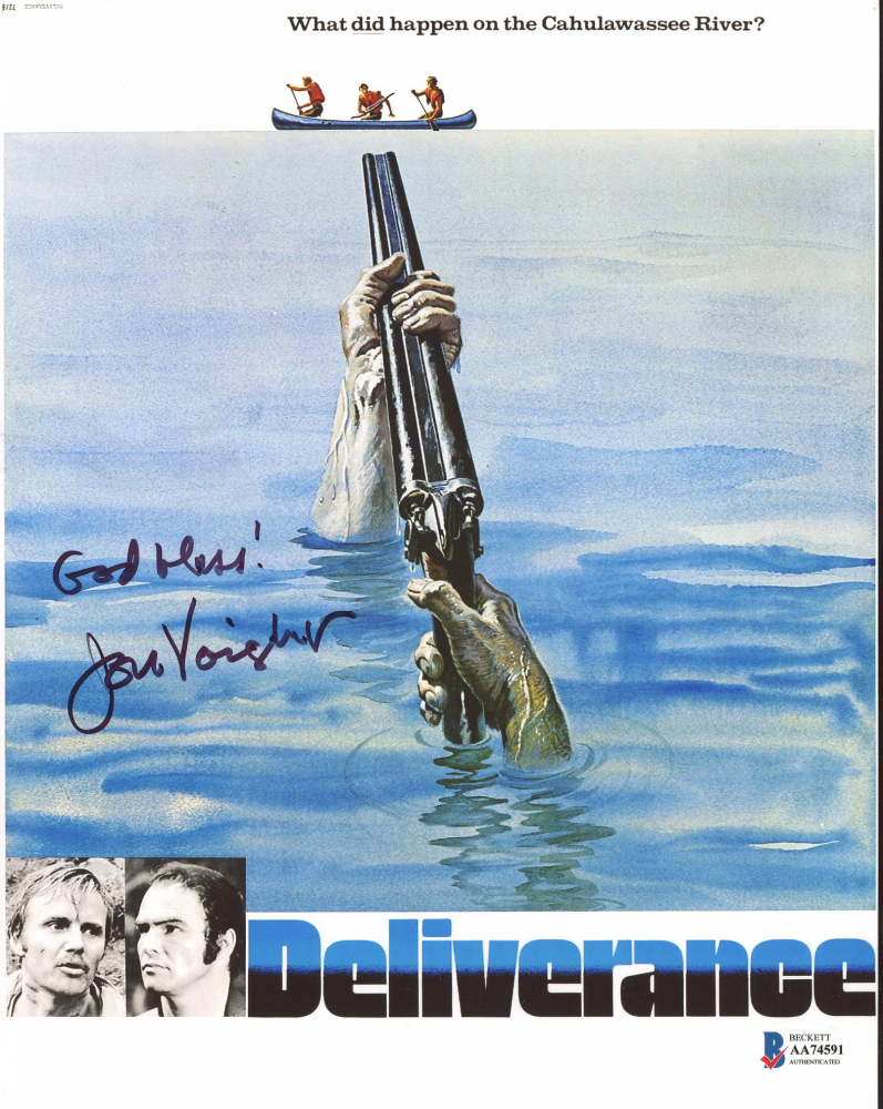 Jon Voight Signed "Deliverance" 8x10 Photo Inscribed "God Bless ...