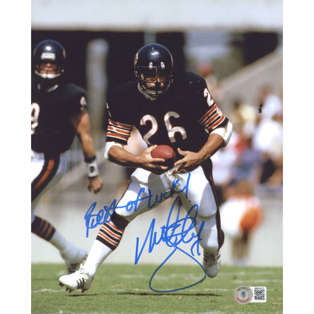 Matt Suhey Signed Bears 8x10 Photo Inscribed "Best Of Luck!" (Beckett ...