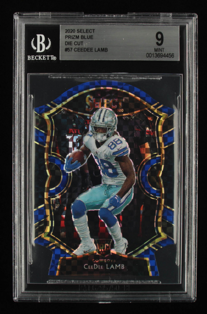 CeeDee Lamb 2020 Select Prizm Blue Die Cut #57 (BGS 9) | Pristine Auction