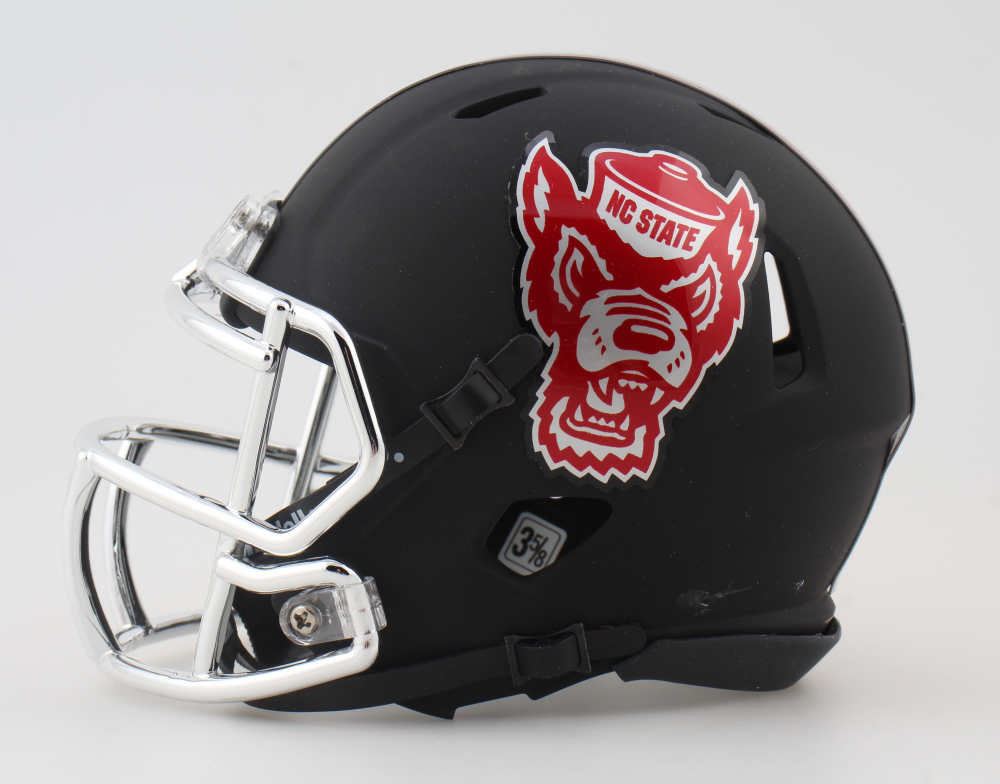Torry Holt Signed NC State Wolfpack Speed Mini Helmet (Beckett ...