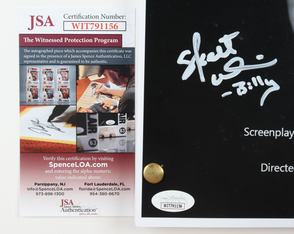 Skeet Ulrich Signed "Scream" Movie Script Inscribed "-Billy" (JSA COA ...