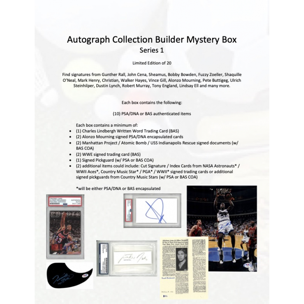 Autograph Collection Builder Mystery Box Series 1 (Limited to 20 ...