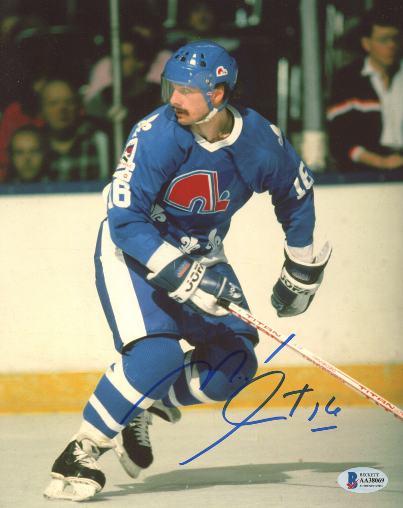Michel Goulet Signed Nordiques 8x10 Photo (Beckett COA) | Pristine Auction