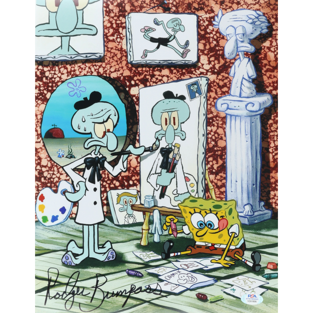 Rodger Bumpass Signed "SpongeBob SquarePants" 11x14 Photo (PSA Hologram ...