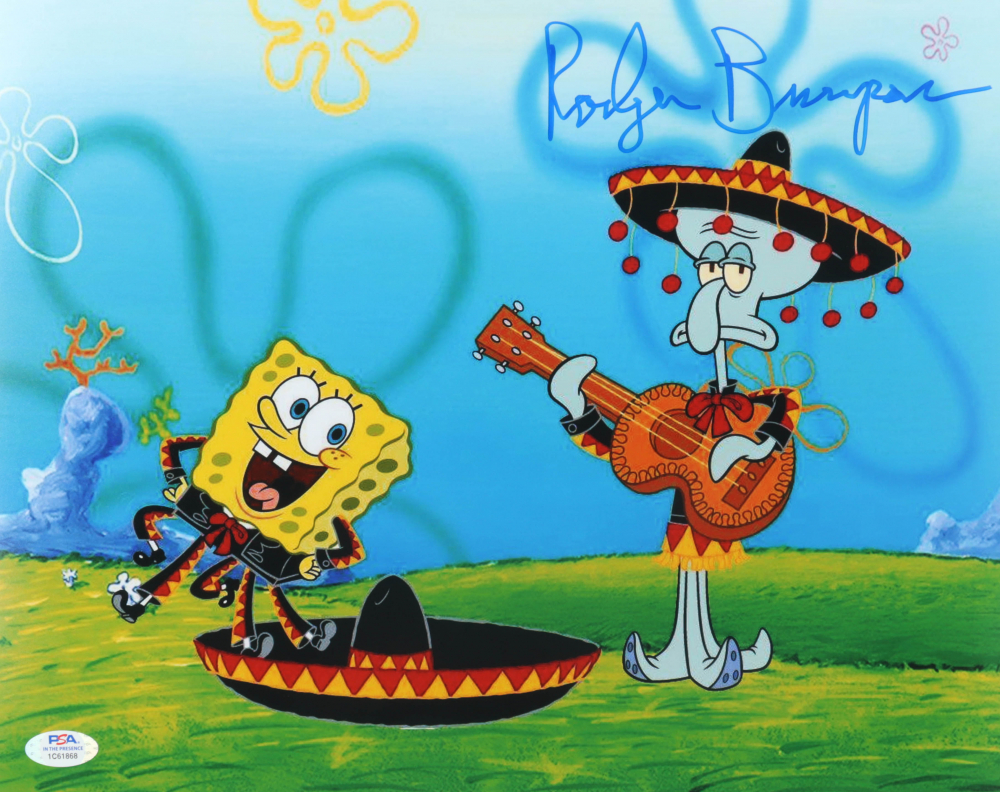 Rodger Bumpass Signed "SpongeBob SquarePants" 11x14 Photo (PSA Hologram ...