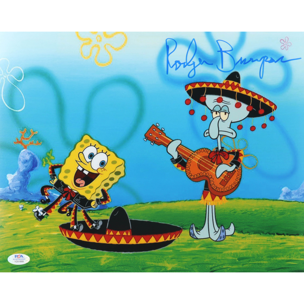 Rodger Bumpass Signed SpongeBob SquarePants 11x14 Photo PSA Hologram