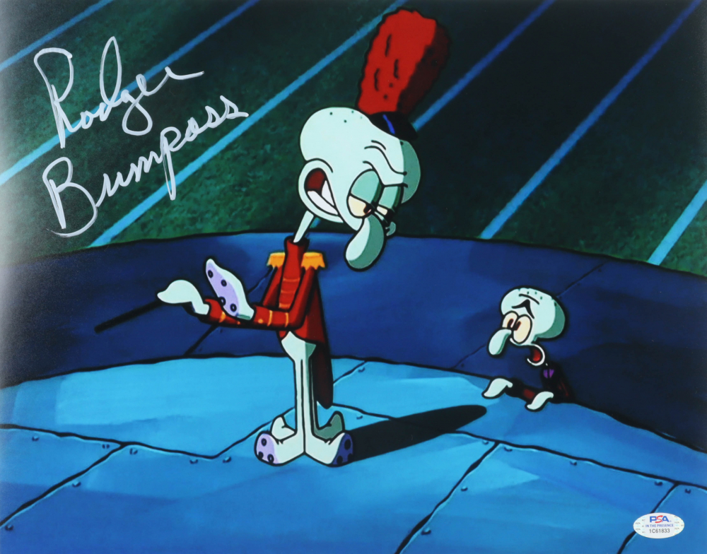 Rodger Bumpass Signed "SpongeBob SquarePants" 11x14 Photo (PSA Hologram ...