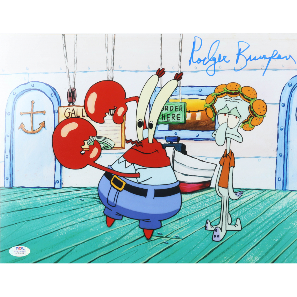 Rodger Bumpass Signed "SpongeBob SquarePants" 11x14 Photo (PSA Hologram ...