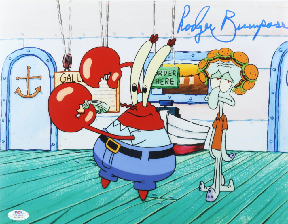 Rodger Bumpass Signed "SpongeBob SquarePants" 11x14 Photo (PSA COA ...