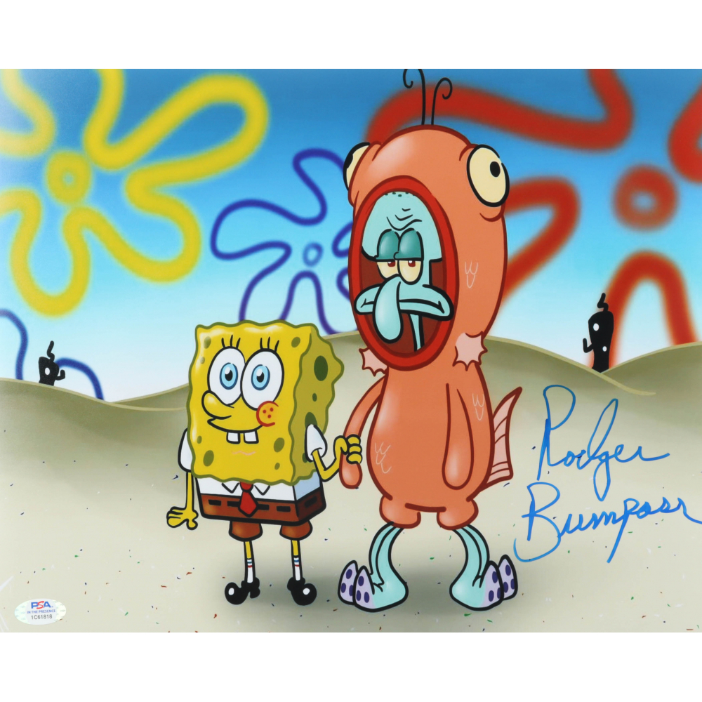 Rodger Bumpass Signed "SpongeBob SquarePants" 11x14 Photo (PSA ...