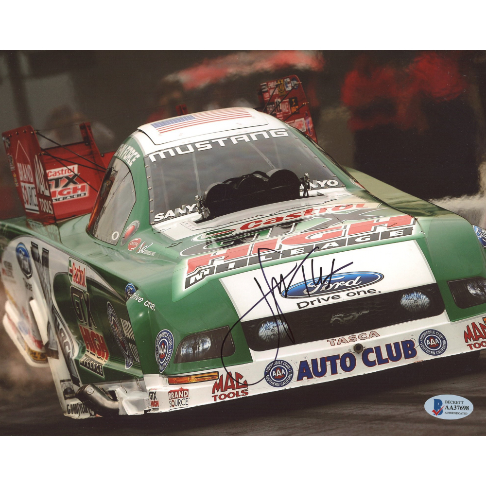 John Force Signed NHRA 8x10 Photo (Beckett) | Pristine Auction