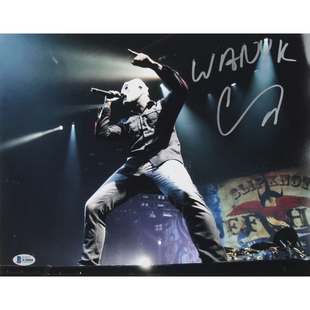 Corey Taylor Signed "Slipknot" 11" x 14" Photo Inscribed "Wanyk ...
