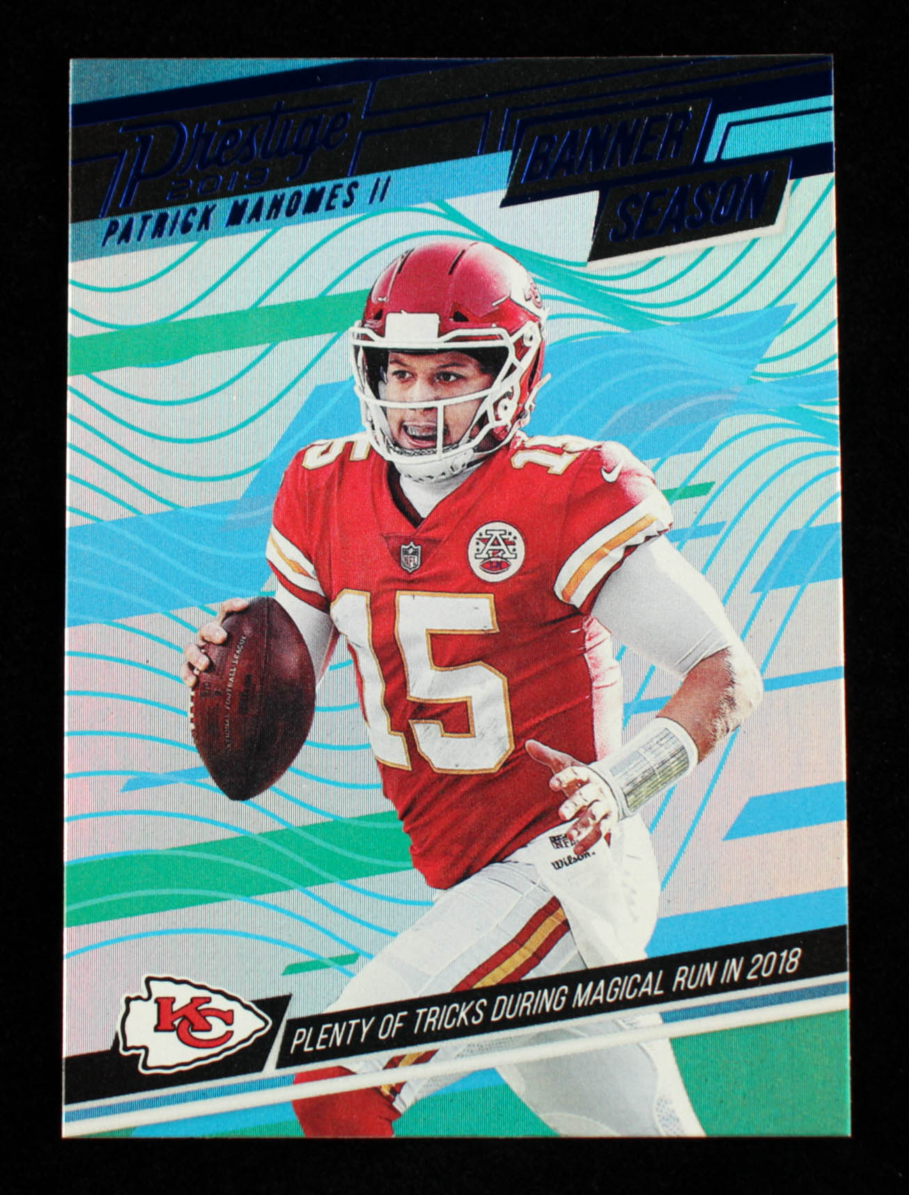 Patrick Mahomes II 2019 Prestige Banner Season Xtra Points Blue #12 ...