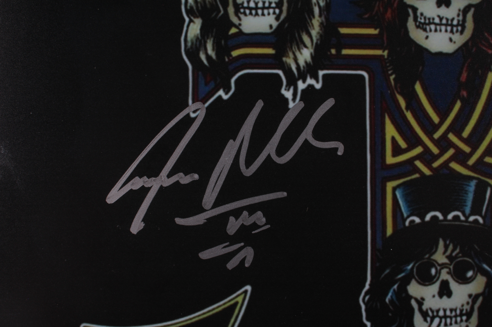 Steven Adler Signed Guns N' Roses Drum Head Inscribed "G n R ...