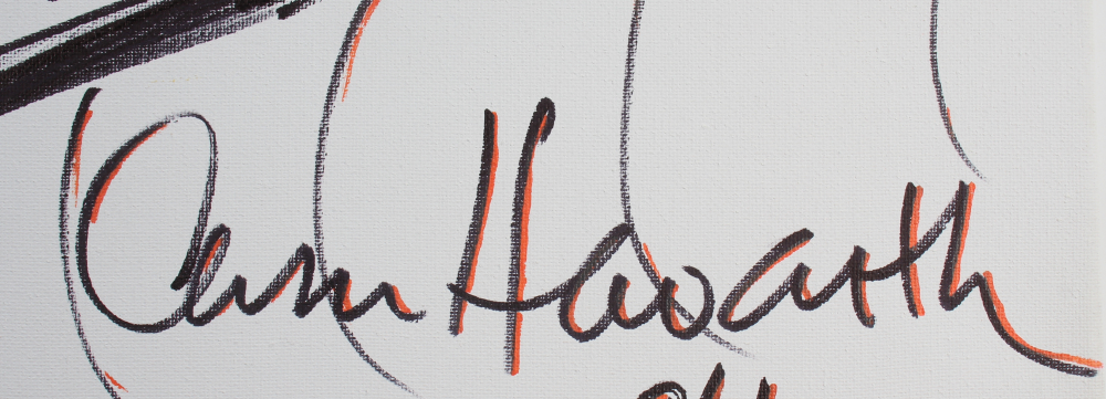 Alan Howarth Signed "Back to the Future Part 3" 16x20 Sketch Inscribed ...