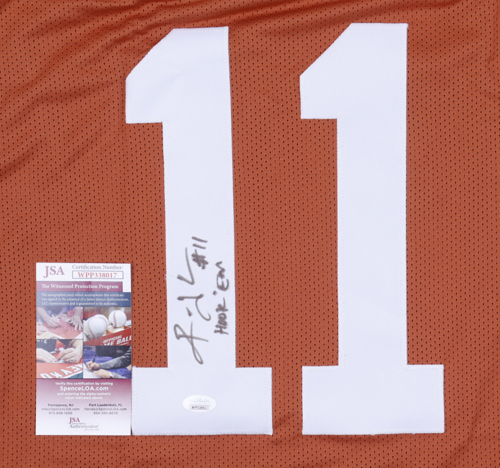 Ramonce Taylor Signed Jersey Inscribed "Hook 'Em" (JSA COA) | Pristine ...