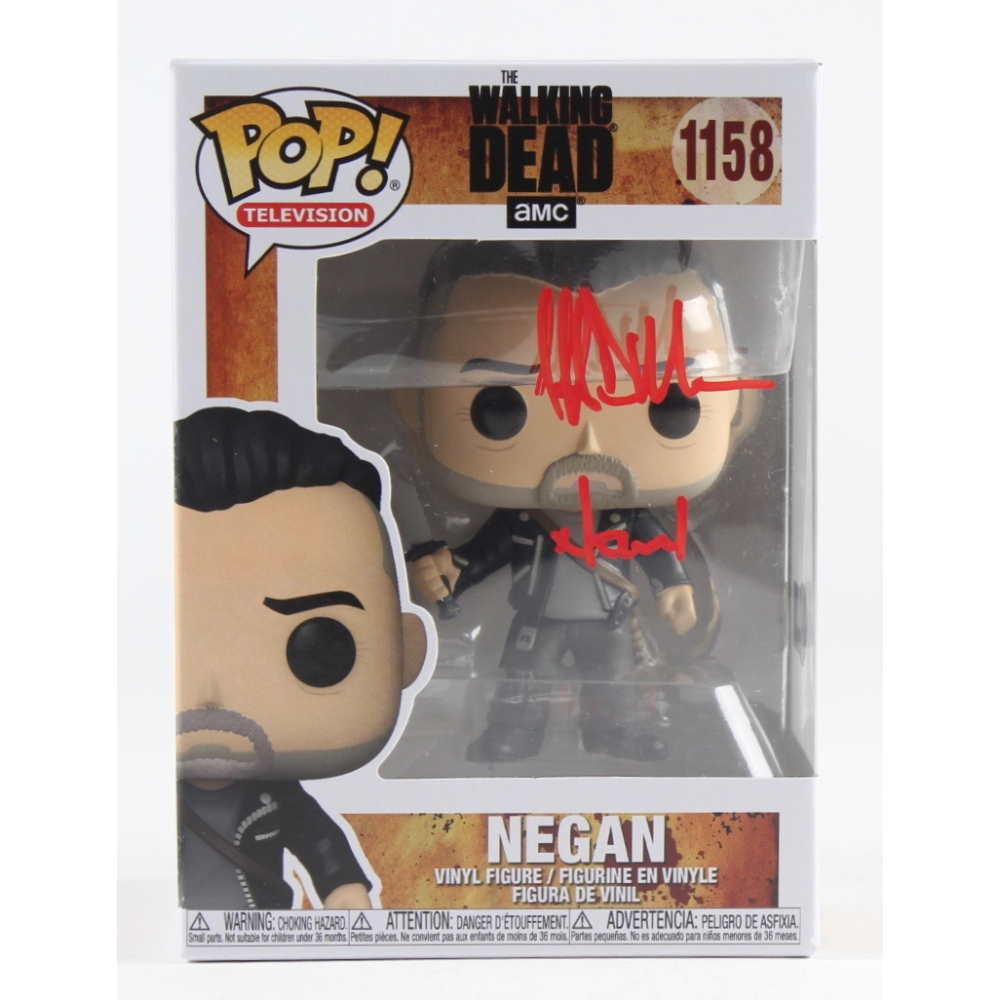 Jeffrey Dean Morgan Signed "The Walking Dead" #1158 Negan Funko Pop ...