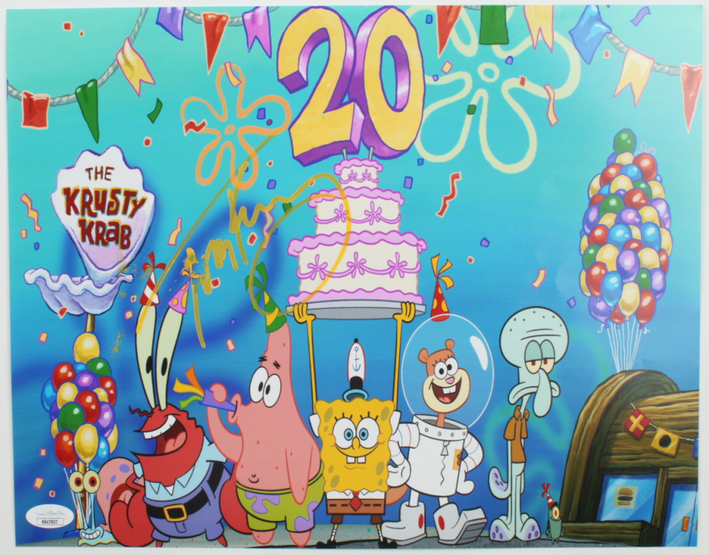 Tom Kenny Signed "SpongeBob SquarePants" 11x14 Photo (JSA COA ...