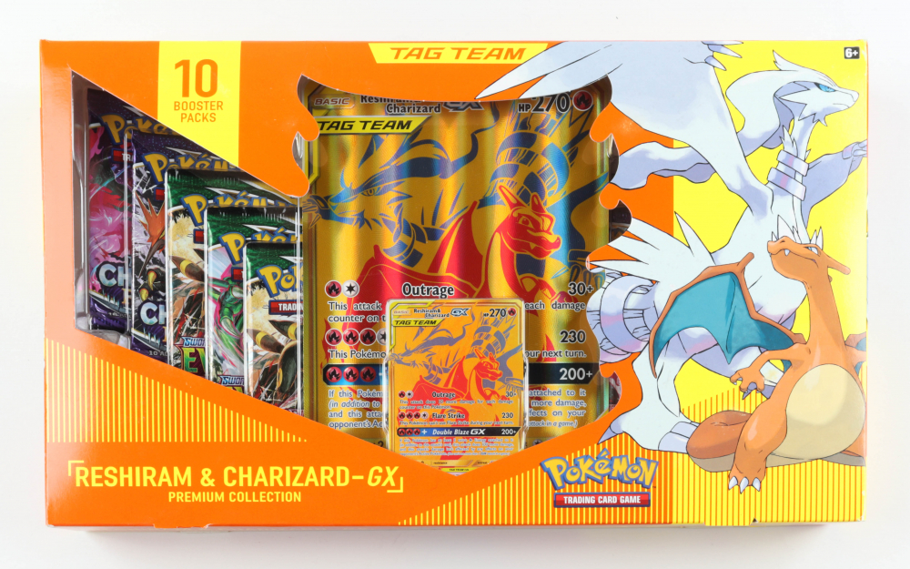 Pokémon TCG: Reshiram & Charizard GX Premium Collection with (10 ...