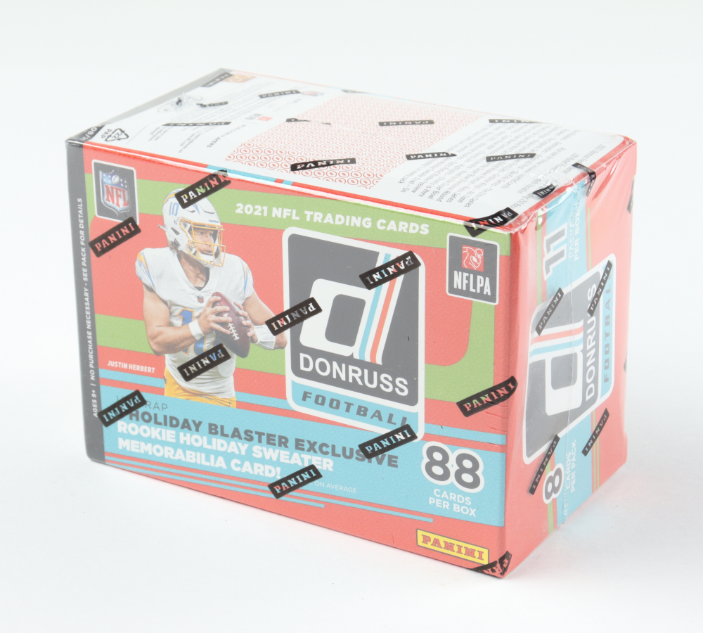 2021 Panini Donruss Holiday Football Blaster Box with (11) Packs ...