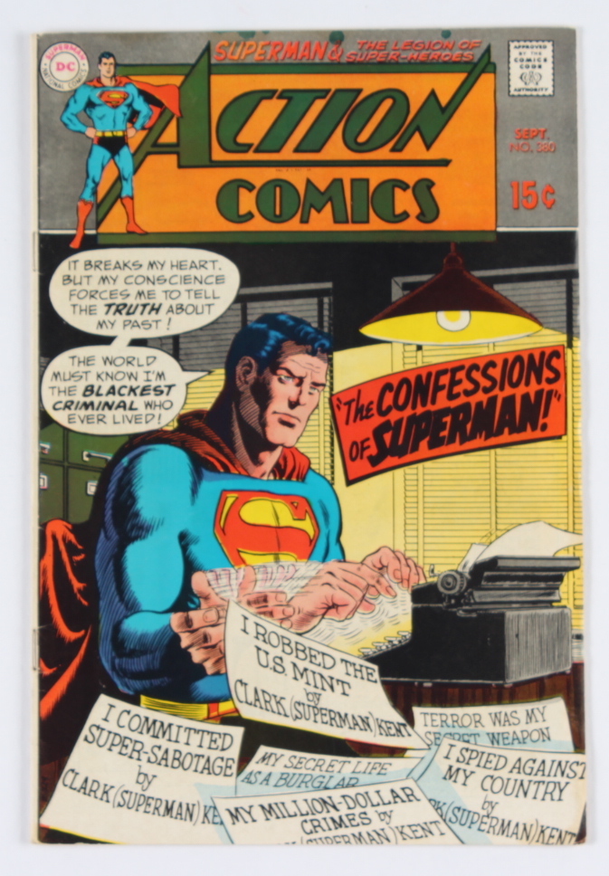 1969 "Action Comics" Issue #380 D.C. Comic Book | Pristine Auction