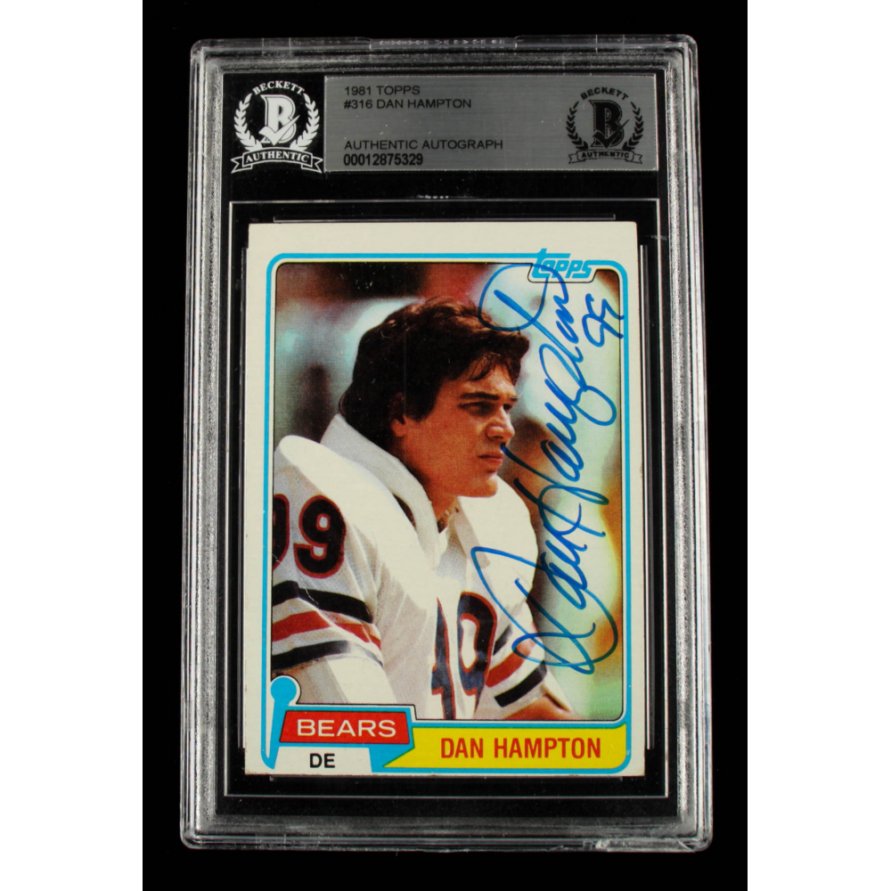 Dan Hampton Signed 1981 Topps #316 RC (BGS Encapsulated) | Pristine Auction