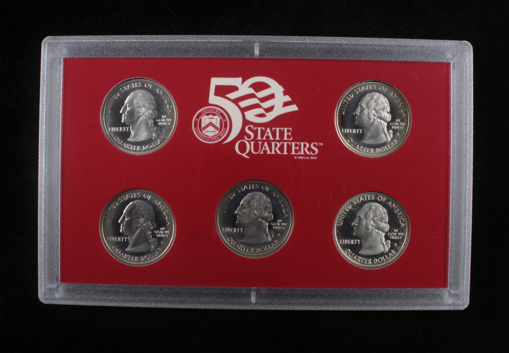 1999-S United States Mint Silver Proof Set with (9) Coins & Original ...