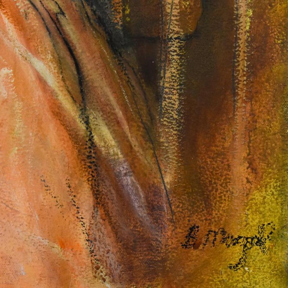 Batia Magal Signed 19x27 Original Acrylic Painting on Canvas | Pristine ...