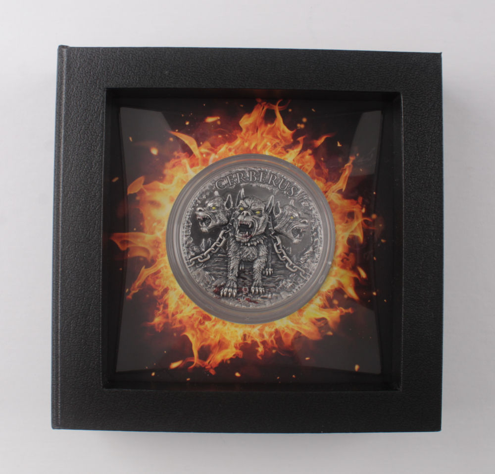 2 oz 2021 Cerberus Silver High Relief - Republic of Cameroon Coin with ...
