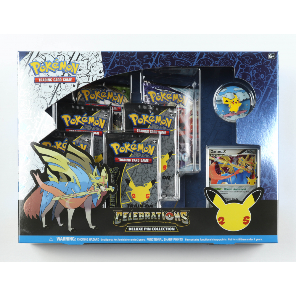 Pokemon TCG: Celebrations Collection Box with (4) Celebrations Packs ...
