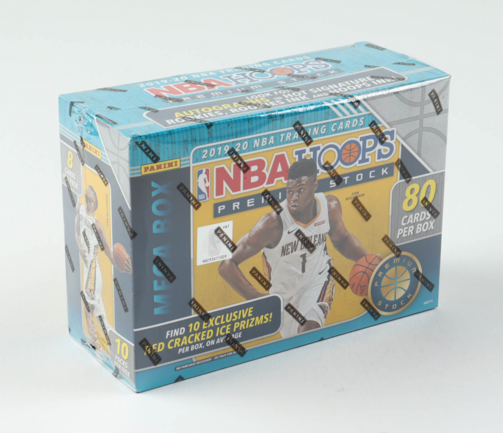 2019-20 NBA Hoops Premium Stock Basketball Mega Box with (80) Cards ...