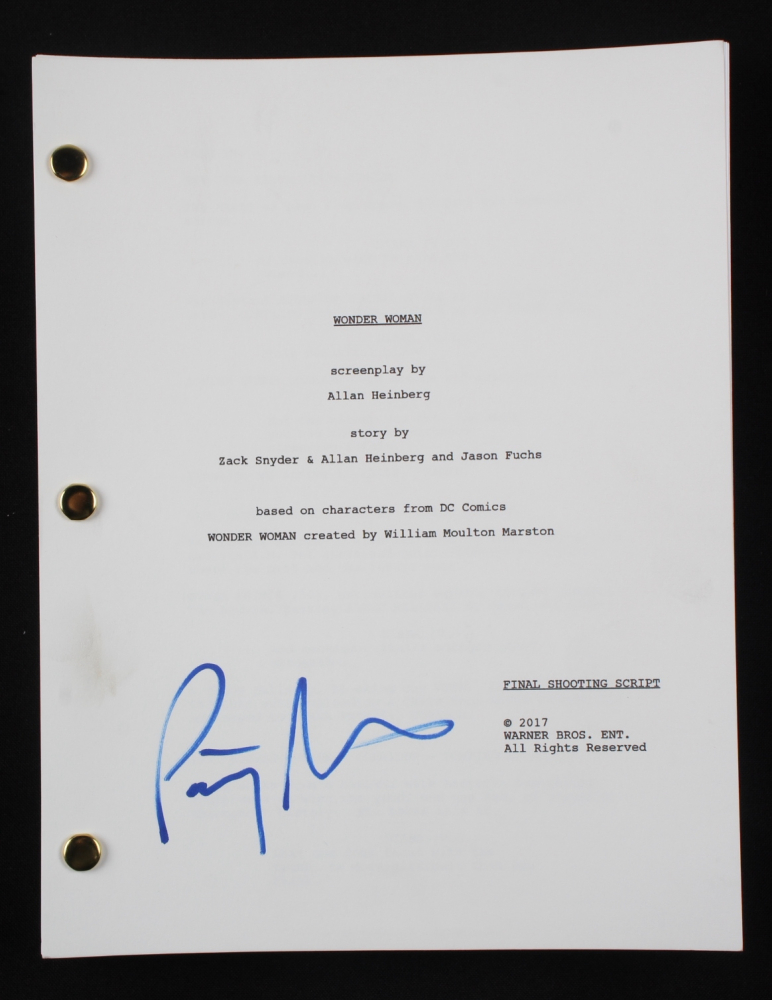Patty Jenkins Signed "Wonder Woman" Movie Script (AutographCOA Hologram ...