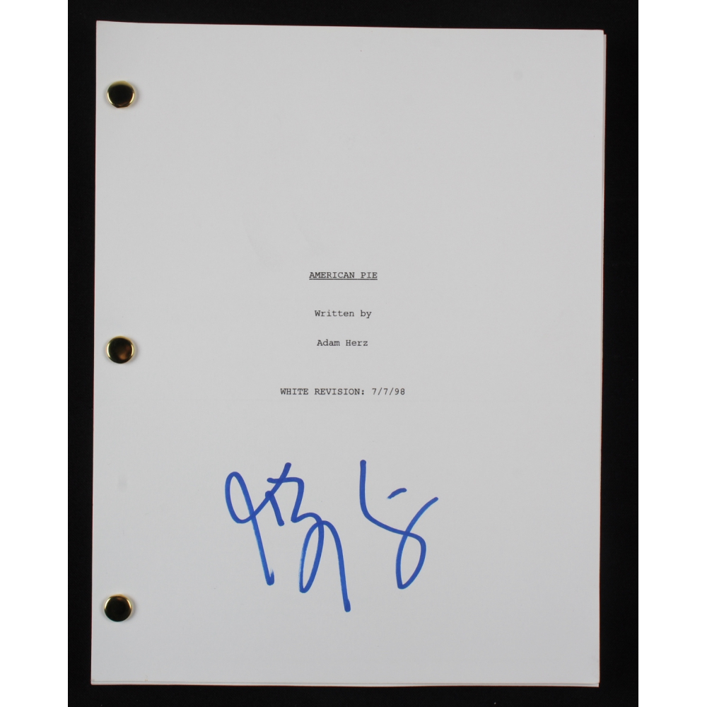 Jason Biggs Signed "American Pie" Movie Script (AutographCOA COA ...