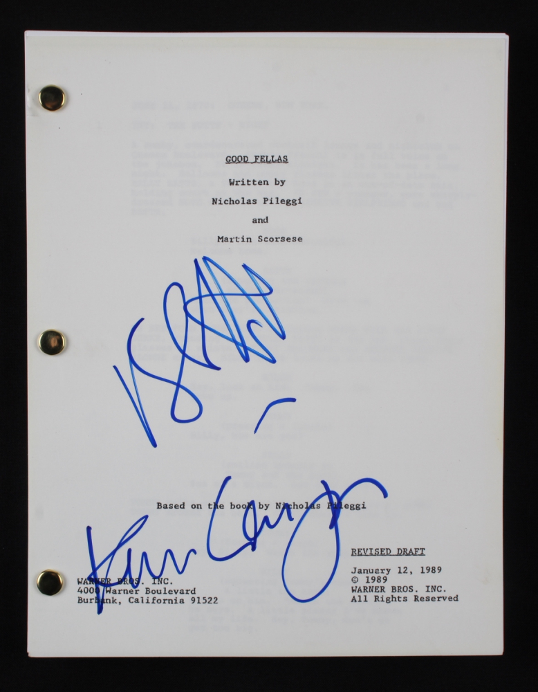 Kevin Corrigan & Ray Liotta Signed "Goodfellas" Movie Script ...