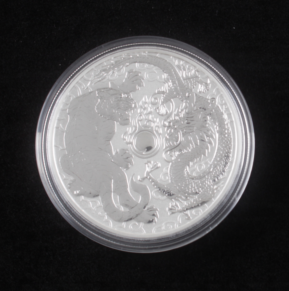 2018 Dragon & Tiger 1 Oz Silver Coin | Pristine Auction